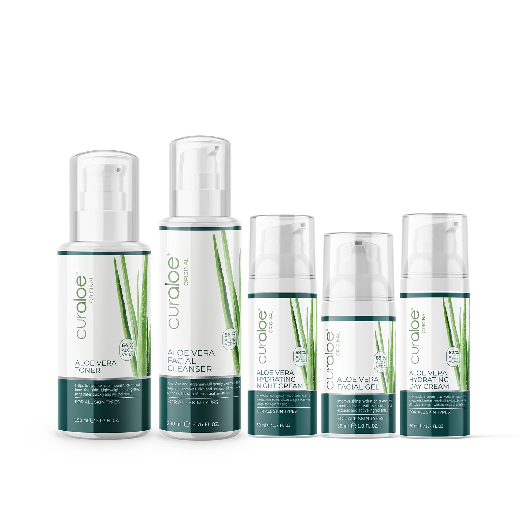 Curaloe Facial Moisturizing - Aloe Vera for Radiant Skin